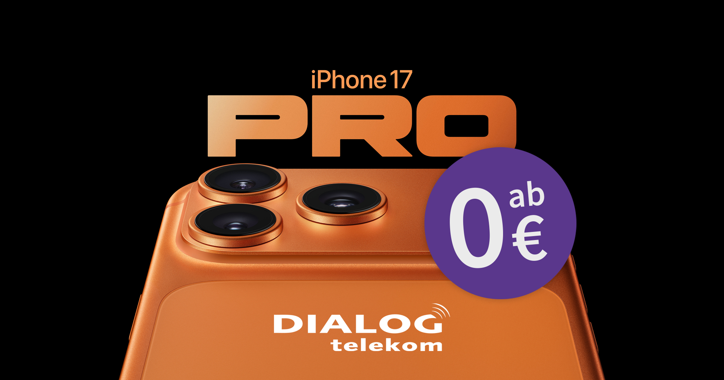 Apple iPhone 17 Pro: Jetzt bei DIALOG telekom ab 0 Euro